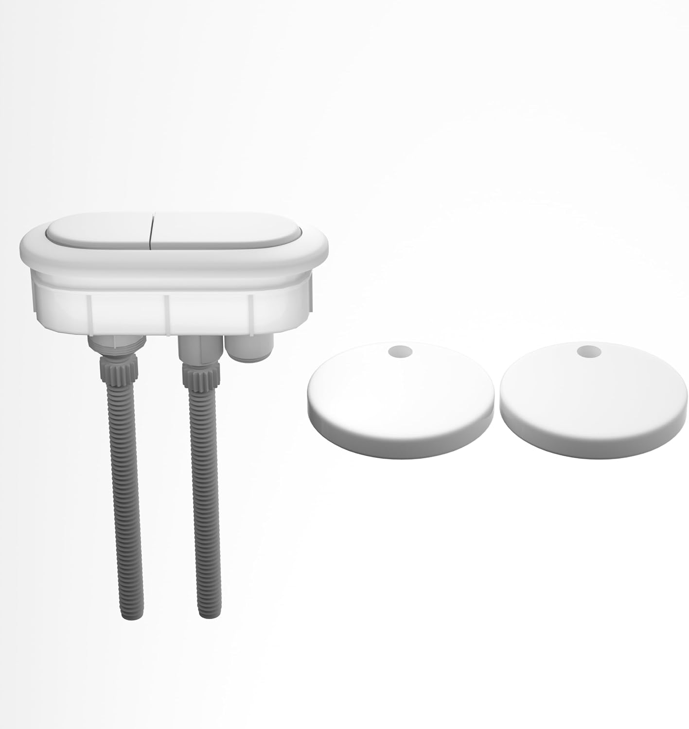 Amazon.com: WinZo Toilet Oval Dual Flush Button with Toilet Seat Bolts ...