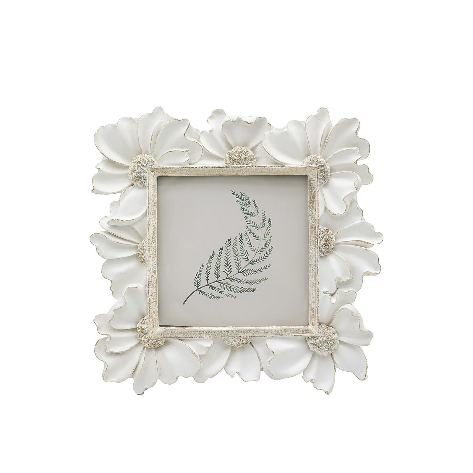 Amazon.com - YULINK 4x4 Small Vintage Picture Frame, Tiny Antique White ...