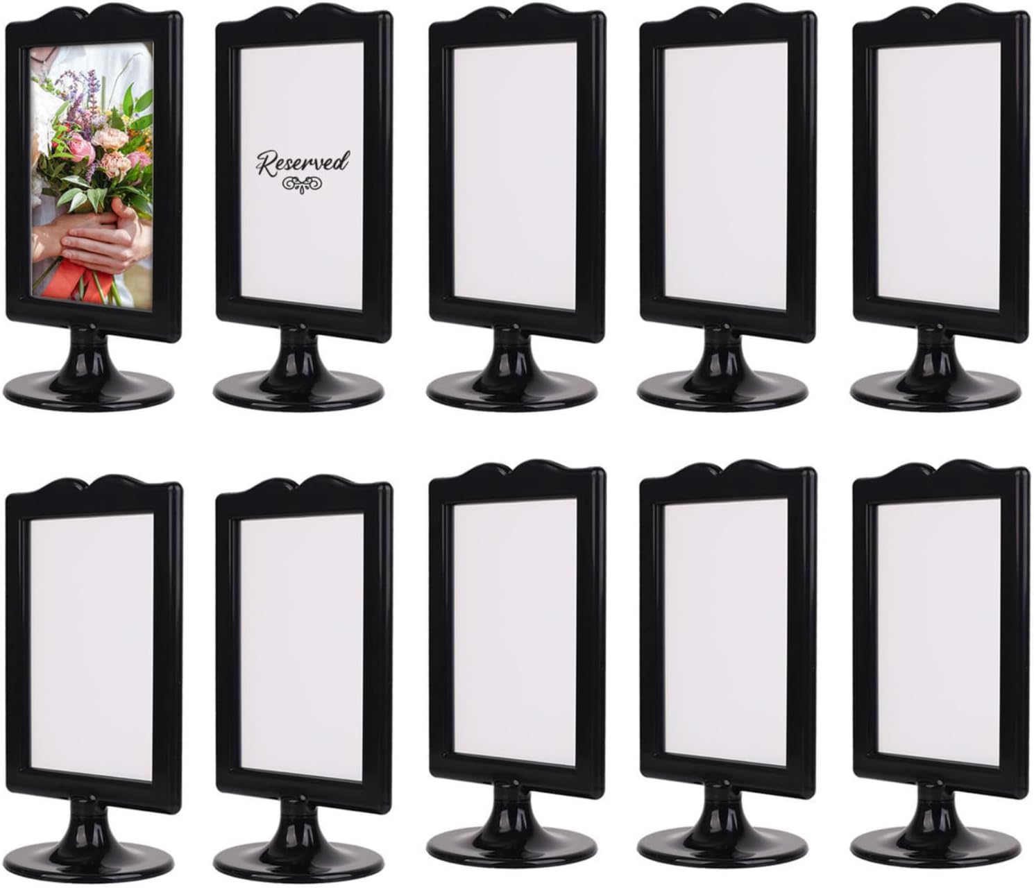 Amazon.com - ALBEN Double Sided Standing Picture Frames - (Black, 4 ...