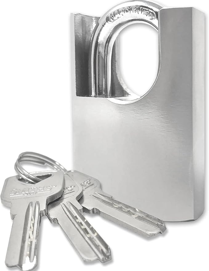 Smith’s® 60mm Steel Heavy Duty Industrial Padlock (3 Keys Included ...