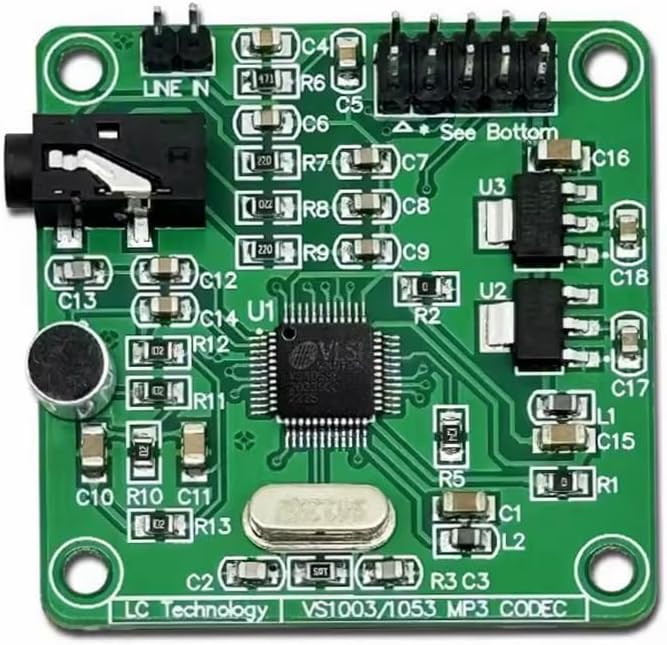 Vs1053 Audio Module Mp3 Player Audio Decoding Development Board Onboard Recording