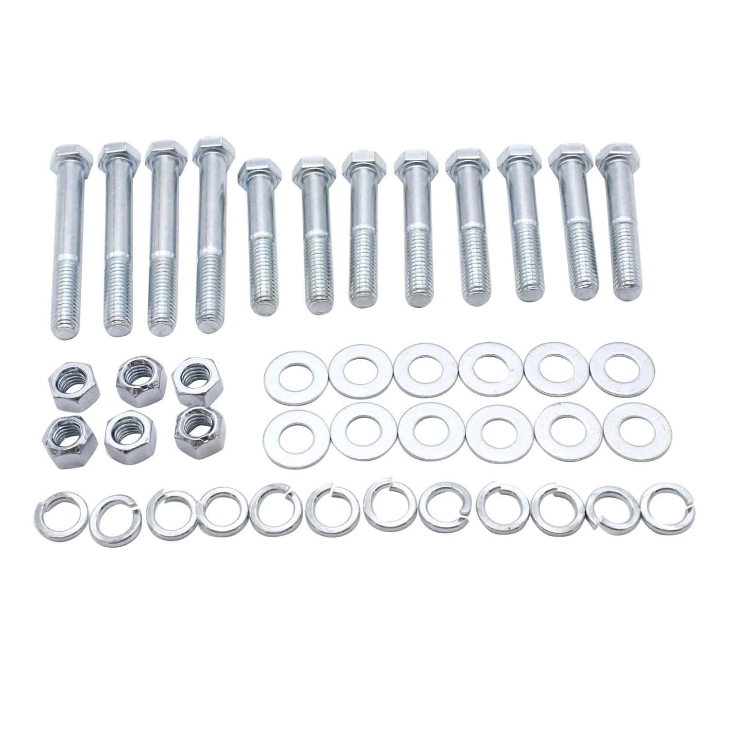 1 SET SHLPDFM Ground smooth Plain Rams Horn Exhaust Manifolds WITH all ...