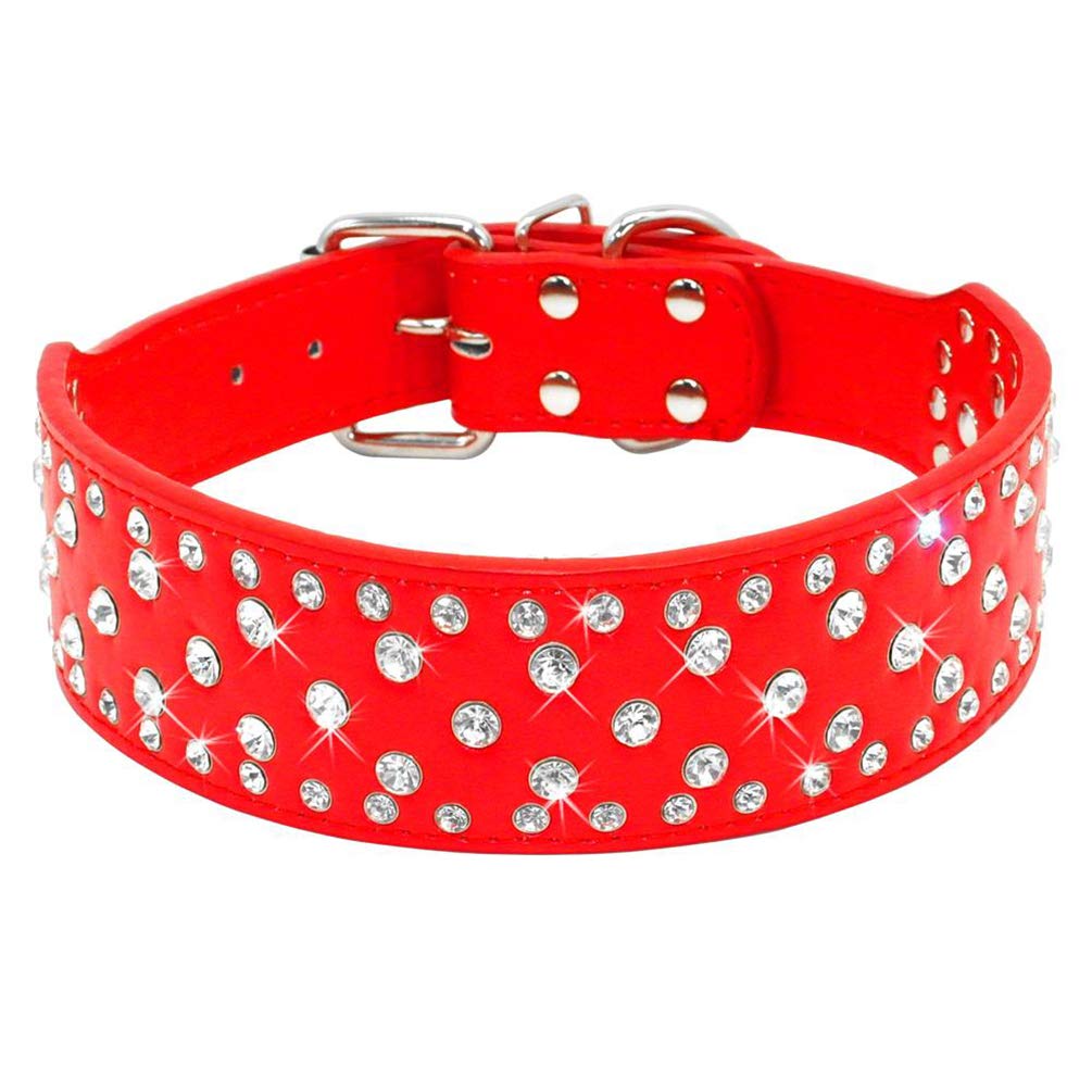 SOCHII Fashion Jeweled Rhinestones Pet Dog Collars Sparkly Crystal ...