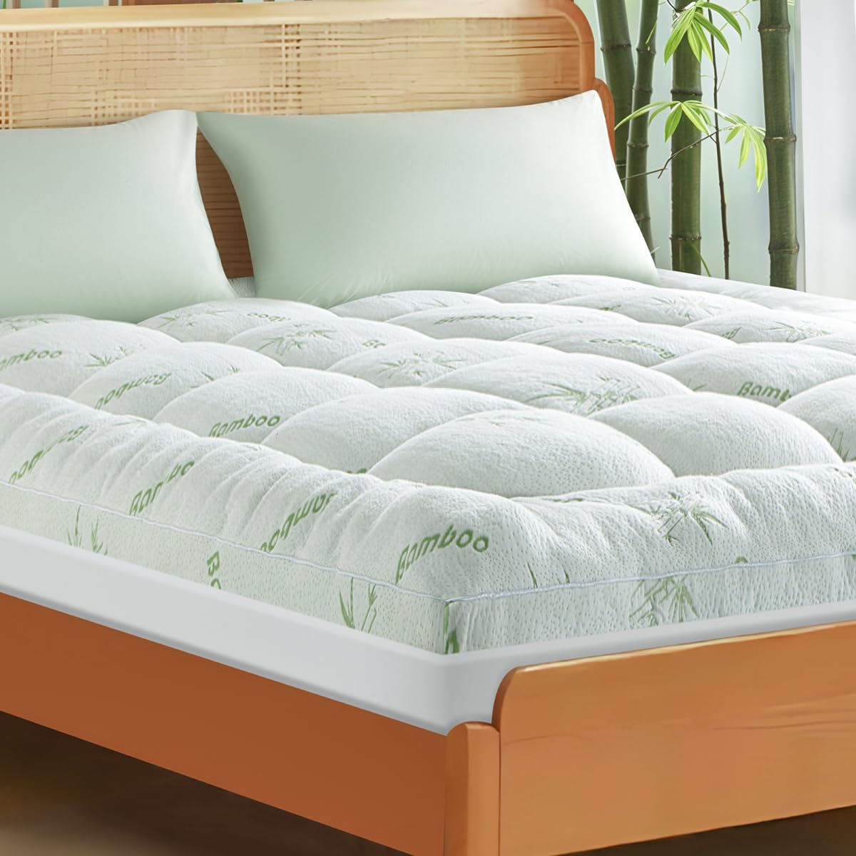 Amazon.com: Shilucheng Cooling Bamboo_ Twin XL Mattress Topper, Extra ...