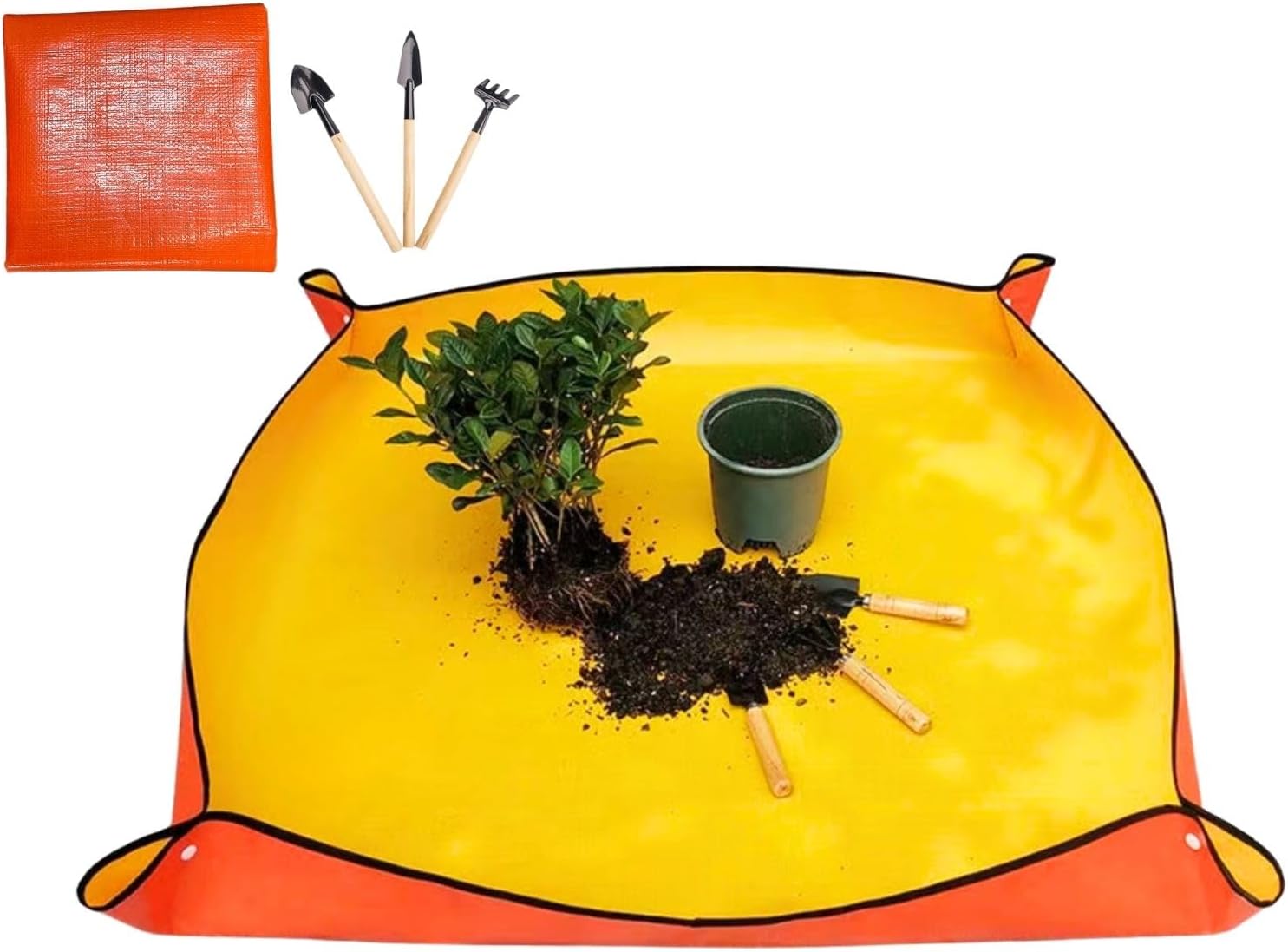 Amazon.com : Garden Tool Set of 4, Repotting Mat 39.5" X 39.5", Small ...