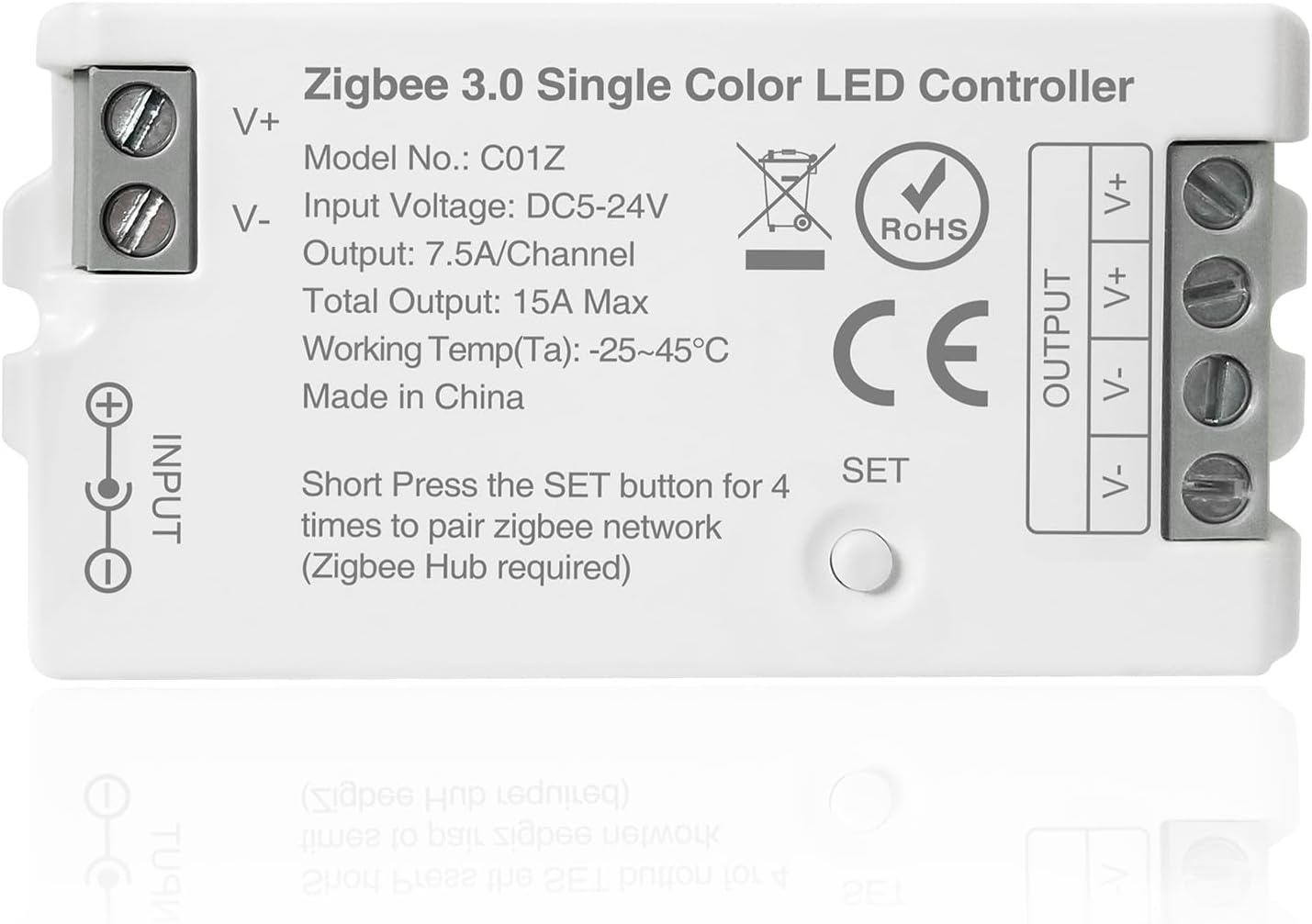 Amazon.com: TUNICHX ZigBee 3.0 LED Controller C01Z Single Color PWM LED ...