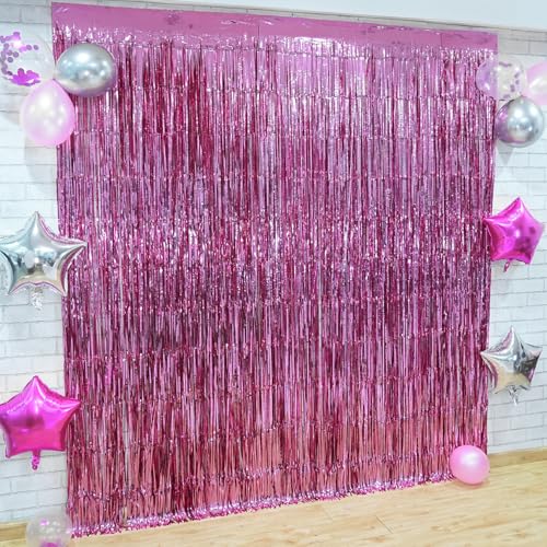 Amazon.com: KatchOn, Pink Backdrop for Pink Party Decorations- 3.2x6.5 ...