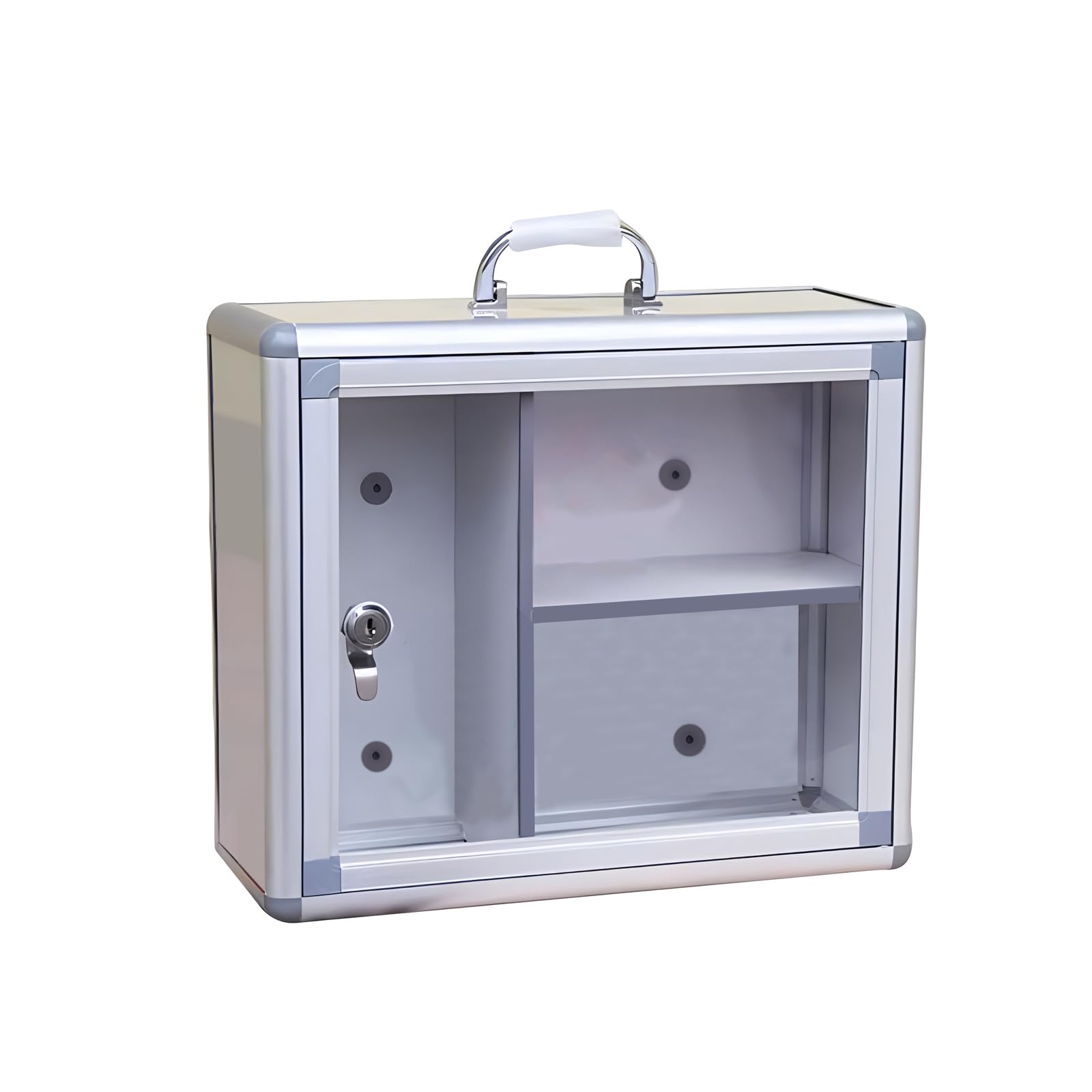 LIKEUDO 34cm*29cm*13cm Wall Mounted Medical Storage Box Aluminum Alloy ...