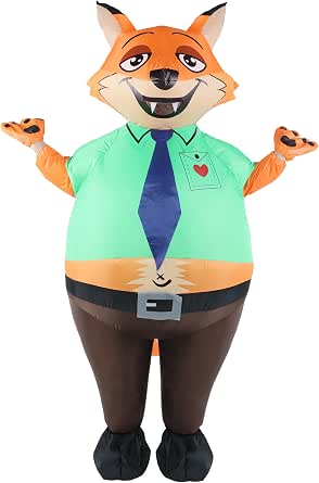 Amazon.com: Bapbog Halloween Fox Inflatable Costume for Adult Funny ...
