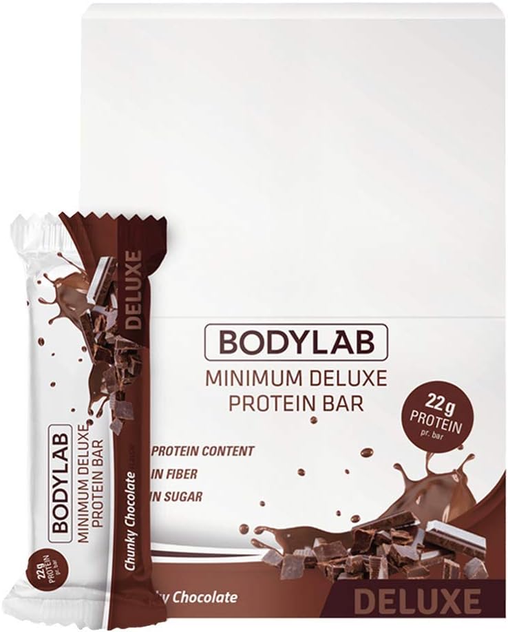 Bodylab Chunky Chocolate Minimum Deluxe Protein Bar, 65 g - Pack 1 ...