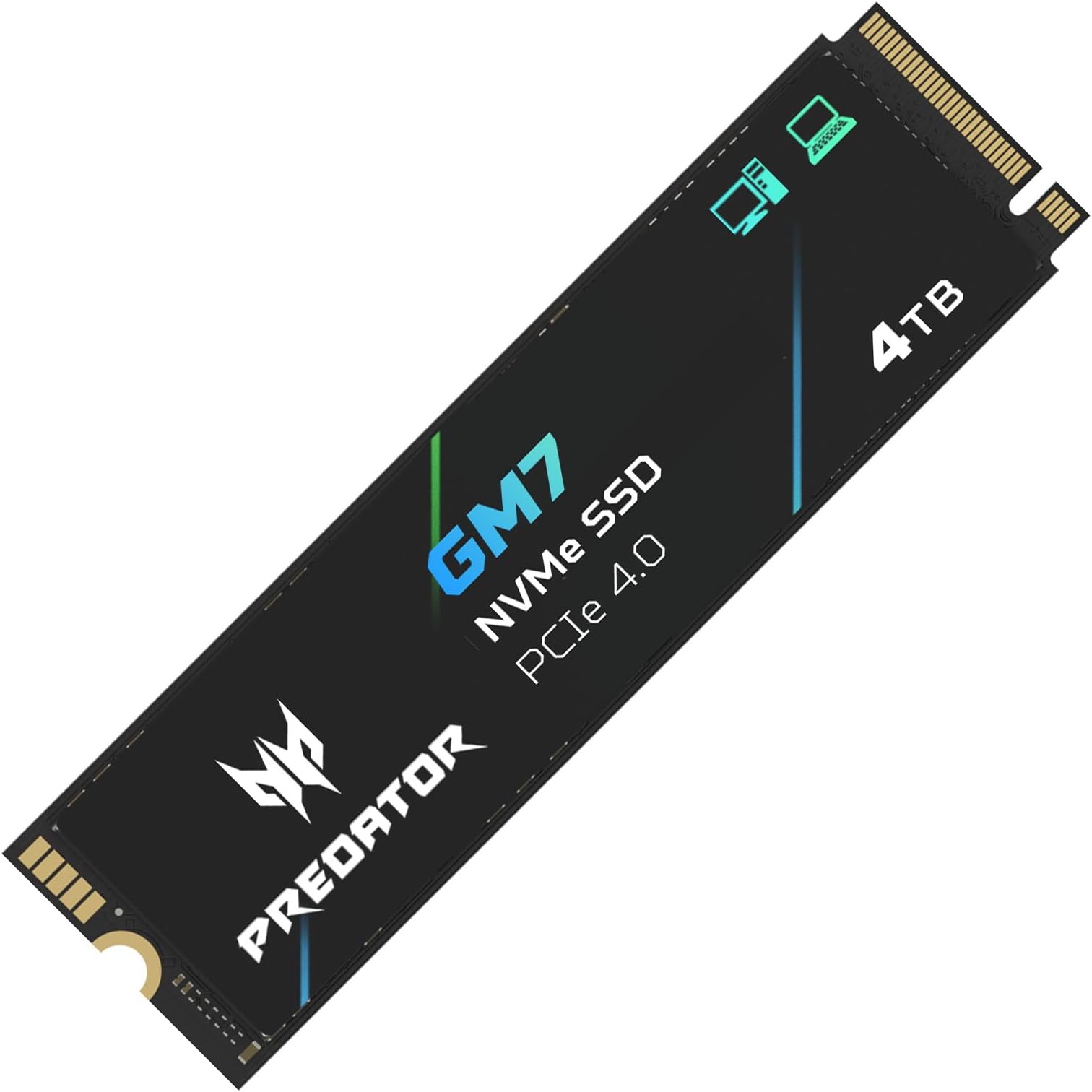 Amazon.com: Predator GM7 4TB SSD: M.2 2280 PCIe Gen 4 x4 NVMe 2.0, Read Speed Up to 7400 MB/s ...