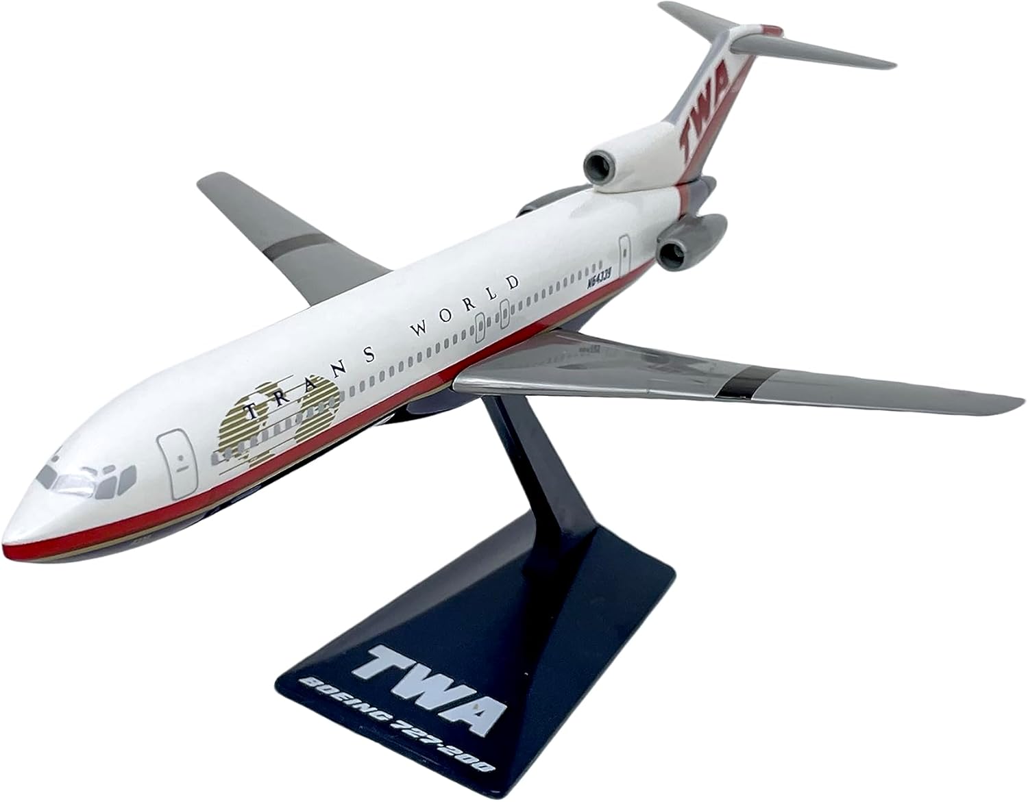 Amazon.com: Flight Miniatures TWA (95-01) 727-200 Trans World Airline 1 ...