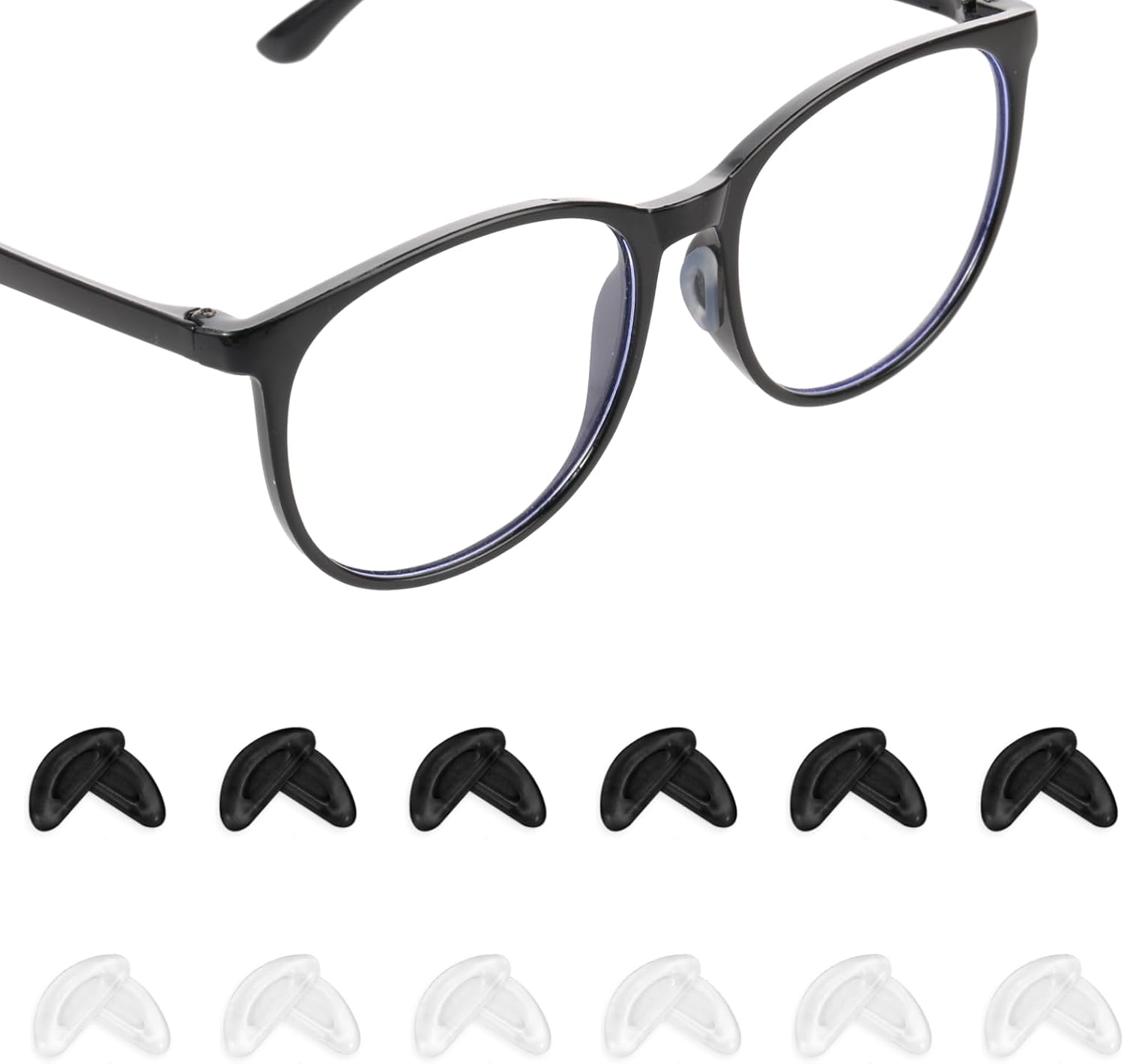 Amazon.com: 12 Pairs Eyeglass Nose Pads Thin Adhesive Anti-Slip Nose ...