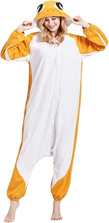 Amazon.com: DarkCom Adult Gecko Onesie Women Men Pajamas Cosplay ...