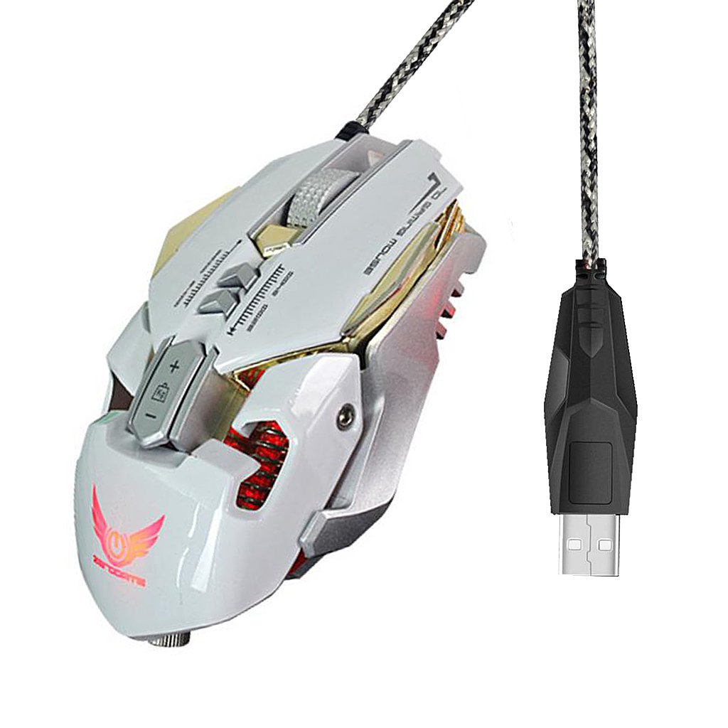 Rare X300 USB Wired Macros Programmable Mouse Gaming Mice 3200 DPI ...