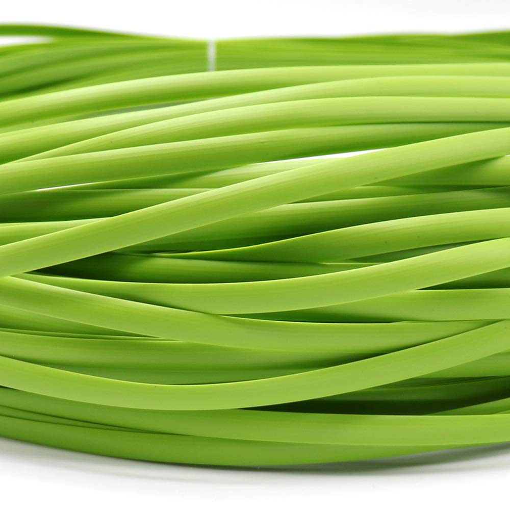 Amazon.com: 500g Green Flat Synthetic Rattan Weaving Material Plastic ...