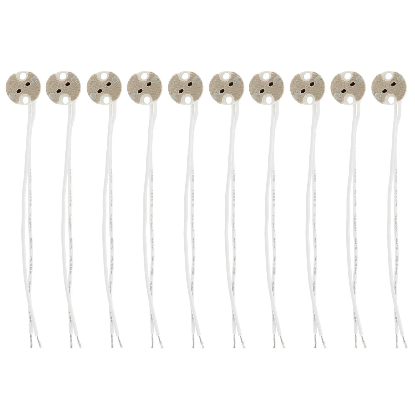 RTNLIT 10Pcs MR16 GU5.3 Lamp Holder, Mr11 G4 Led Bulb Bi-Pin Base ...