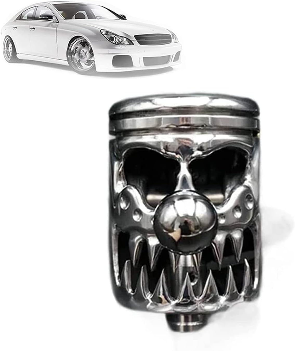 Amazon.com: Piston Skull Face Sculpture, Shift Knob Made from ...