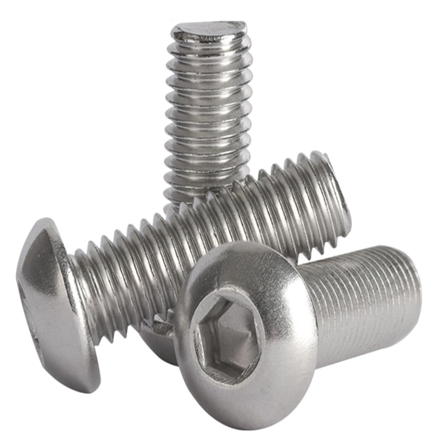 MC MEICHUANG 30Pcs Socket Cap Bolts Screws, 1/4-20 x 3/4" Button Head ...