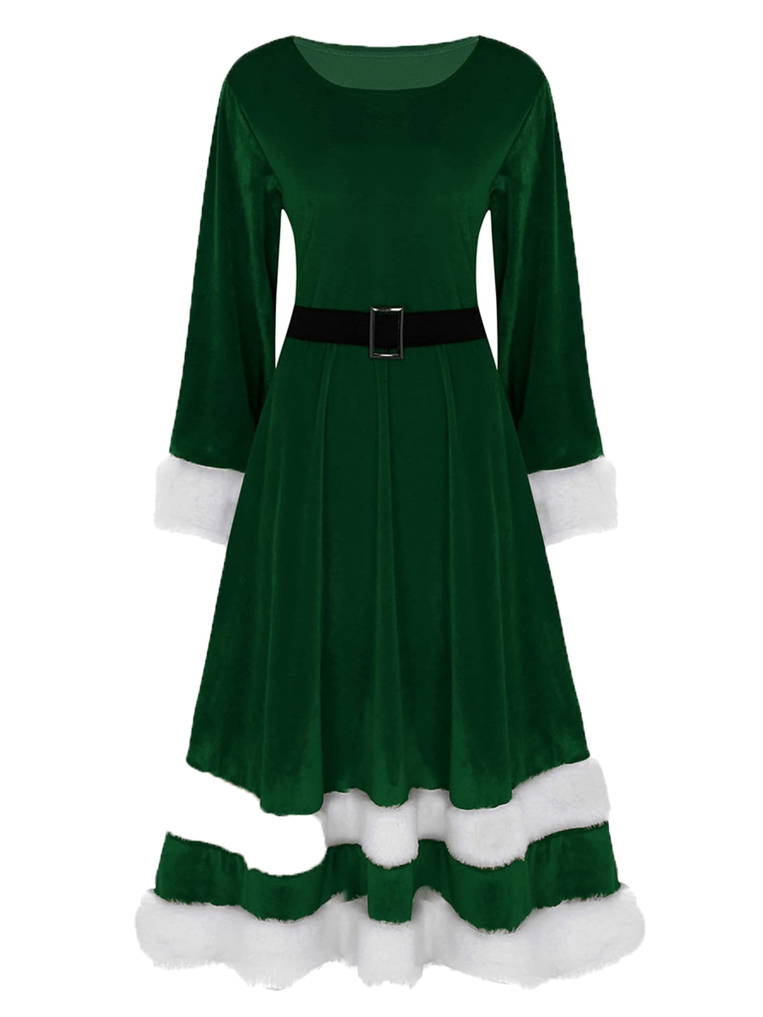 Amazon.com: iiniim Womens Mrs Santa Claus Costume Plus Size Santa ...