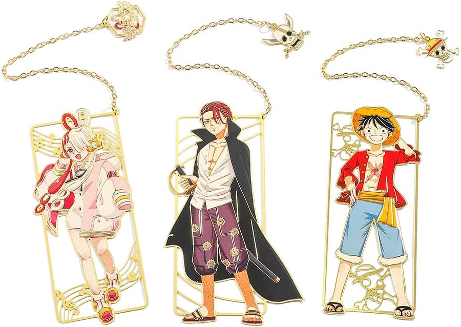 Amazon.com: 6UH8MB Silver Japanese Anime ONE Piece Edition Bookmarks ...