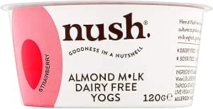 Nush Dairy Free Almond Milk Yoghurt Strawberry 350g : Amazon.co.uk: Grocery
