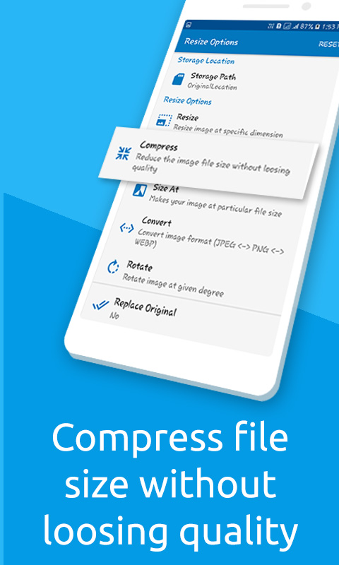 Aplicación iPro: Powerful Image compressor & resizer en Amazon Appstore