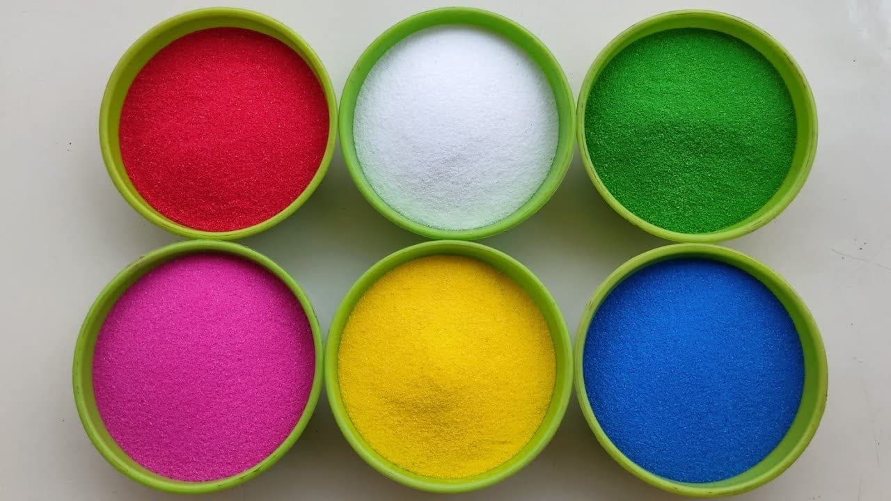Buy Shubh Rangoli Powder Colors |Set of 6 Different Color Rangoli ...