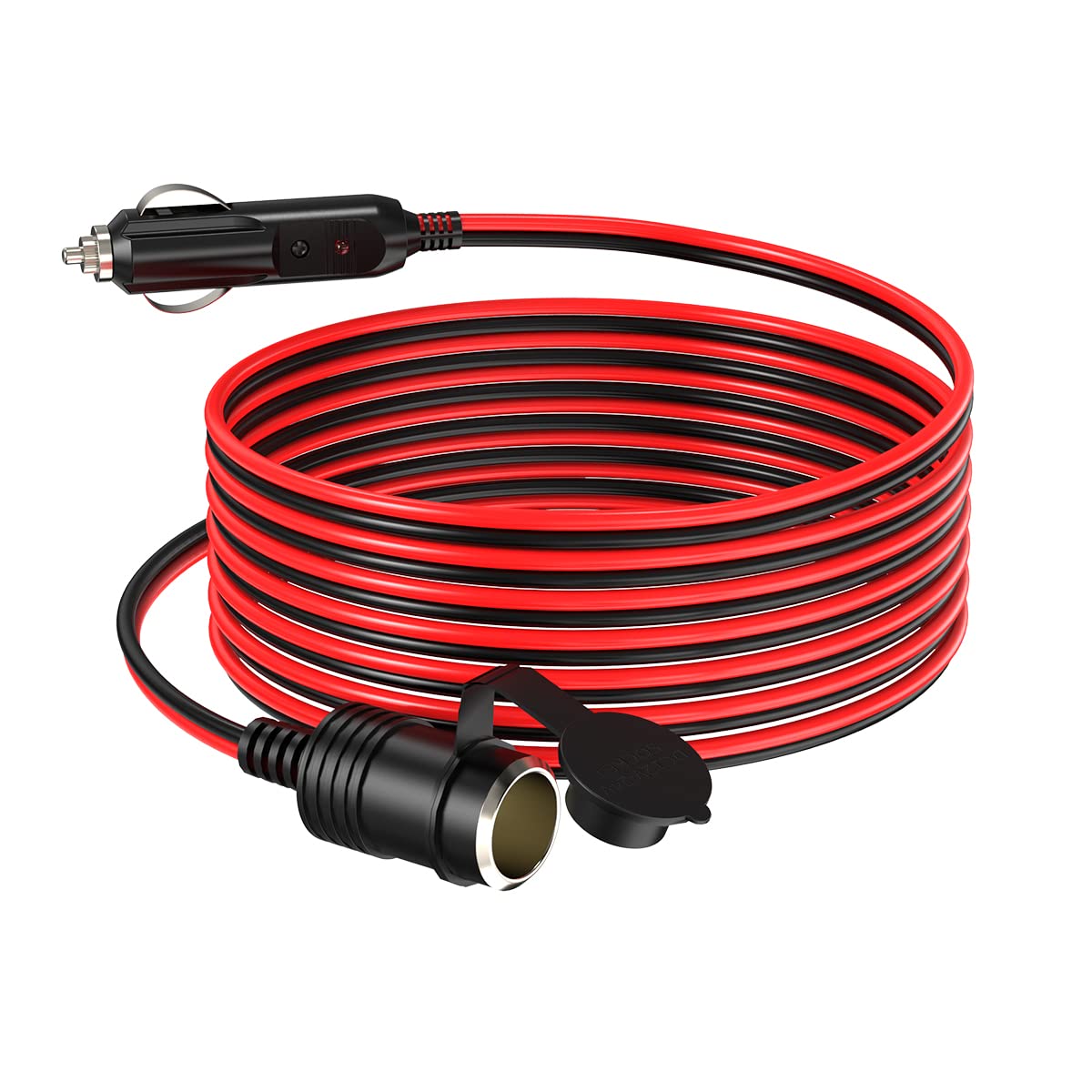 Amazon.com: ELFCULB 14AWG Cigarette Lighter Extension Cord 12V ...