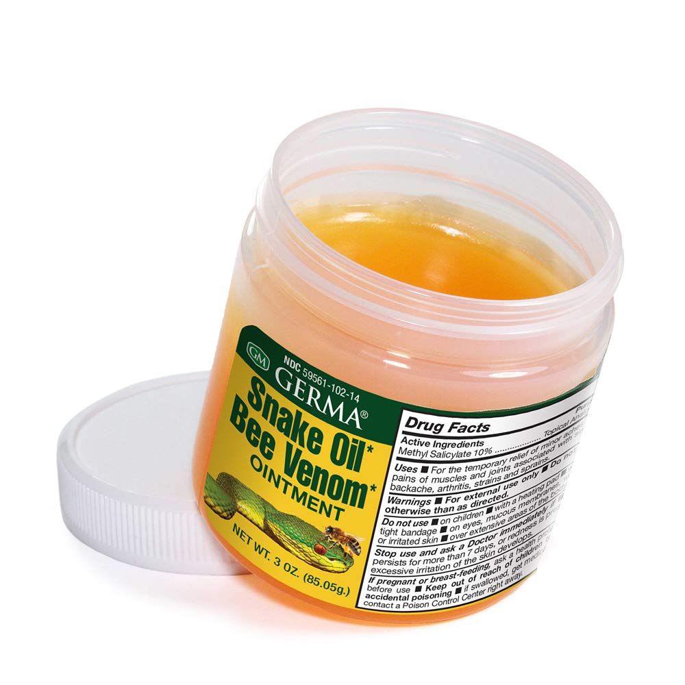 Buy Germa Snake Oil and Bee Venom, Analgesic Ointment / Pomada Aceite ...