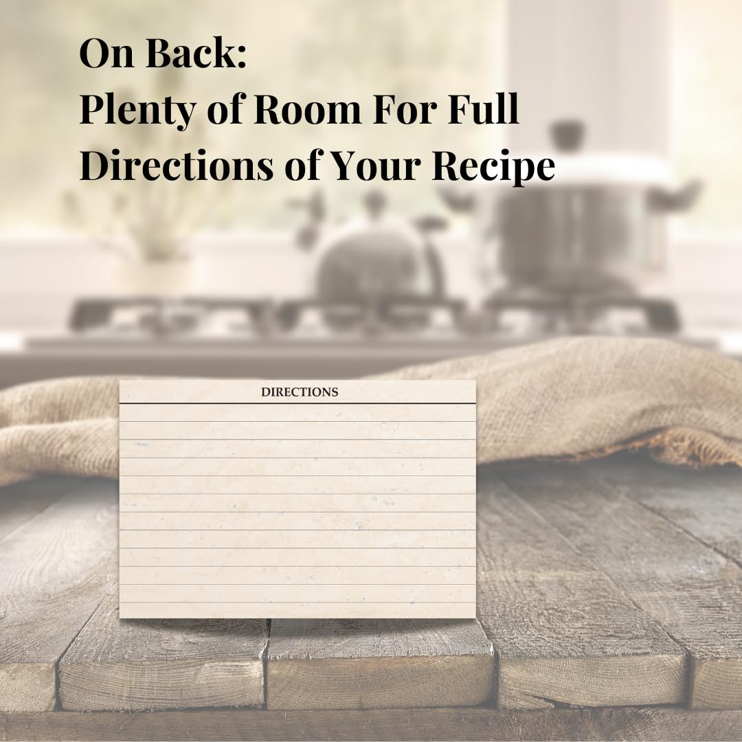 Rustic 4x6 Recipe Cards Amazon.com: Silly Goose Gifts Recipe Cards