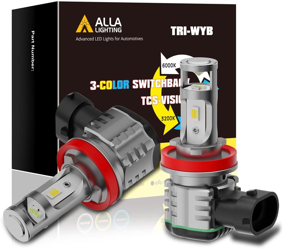 Amazon.com: Nilight 9005/HB3 Switchback LED Bulbs, 450% Brighter Dual ...