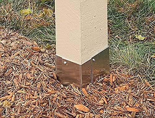 Amazon.com: 4x6 Rust-Free, Adjustable Trimmer Guard for Mailbox Post ...