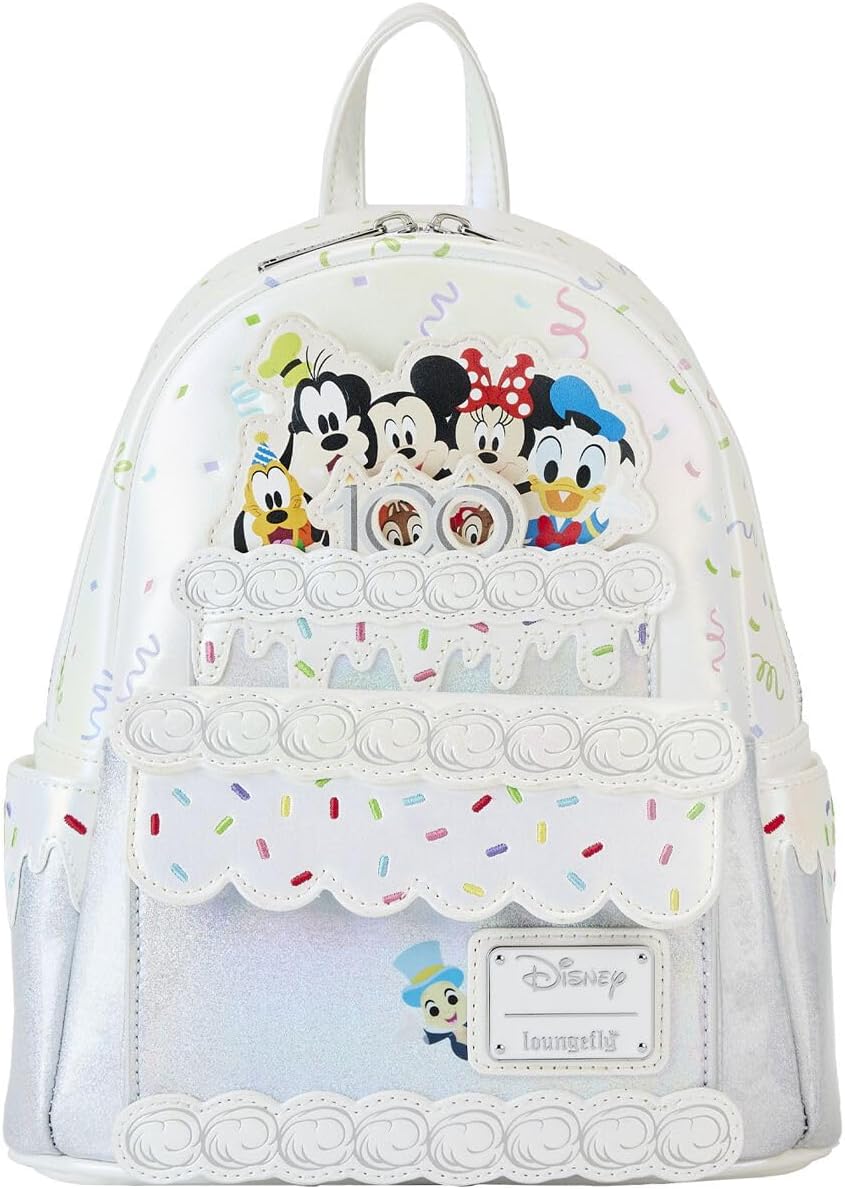 Amazon.com: Loungefly Disney 100 Anniversary Celebration Cake Double ...