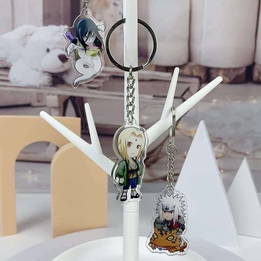 Amazon.com: 3pcs Acrylic Keychain Cute Cartoon Anime Character Keychain ...