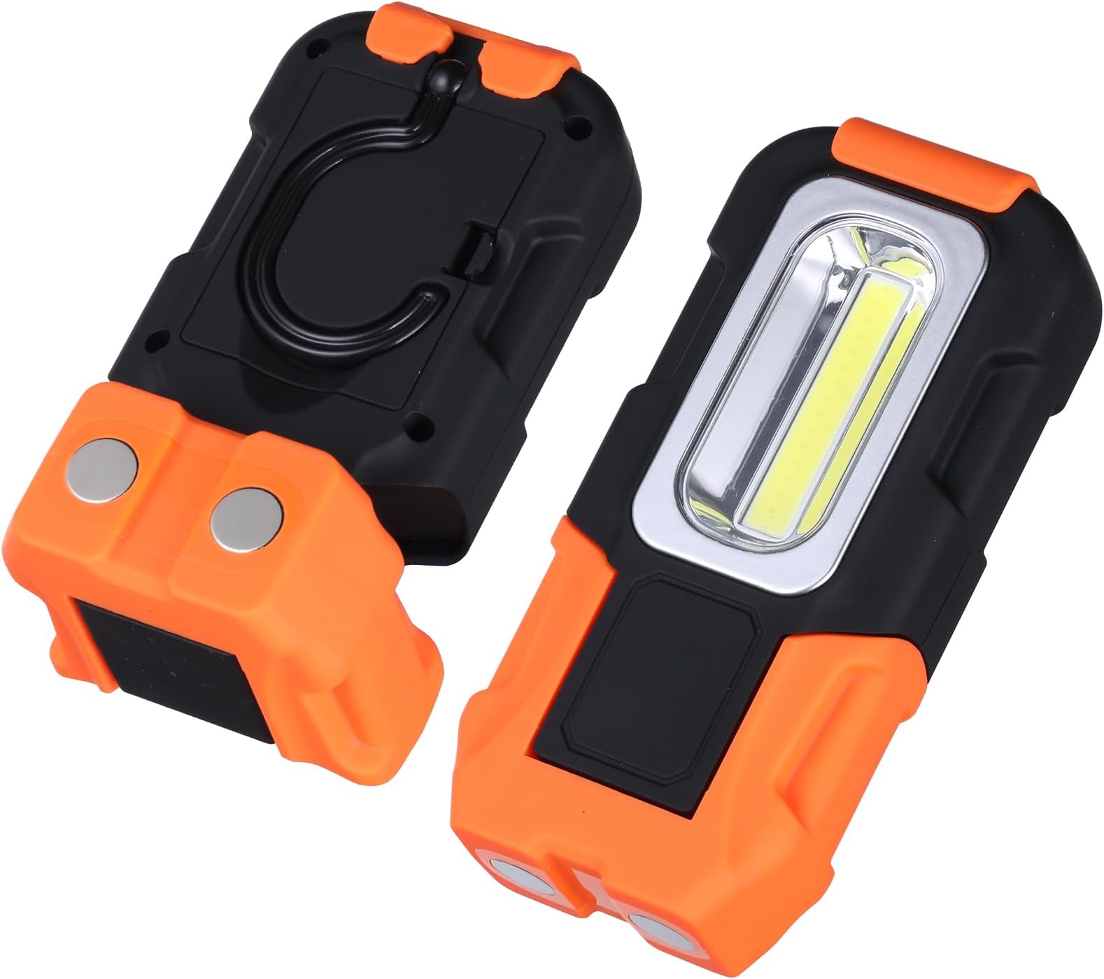 Vagocom 2Pack LED COB Magnetic Work Light,Battery Powered Flashlight ...