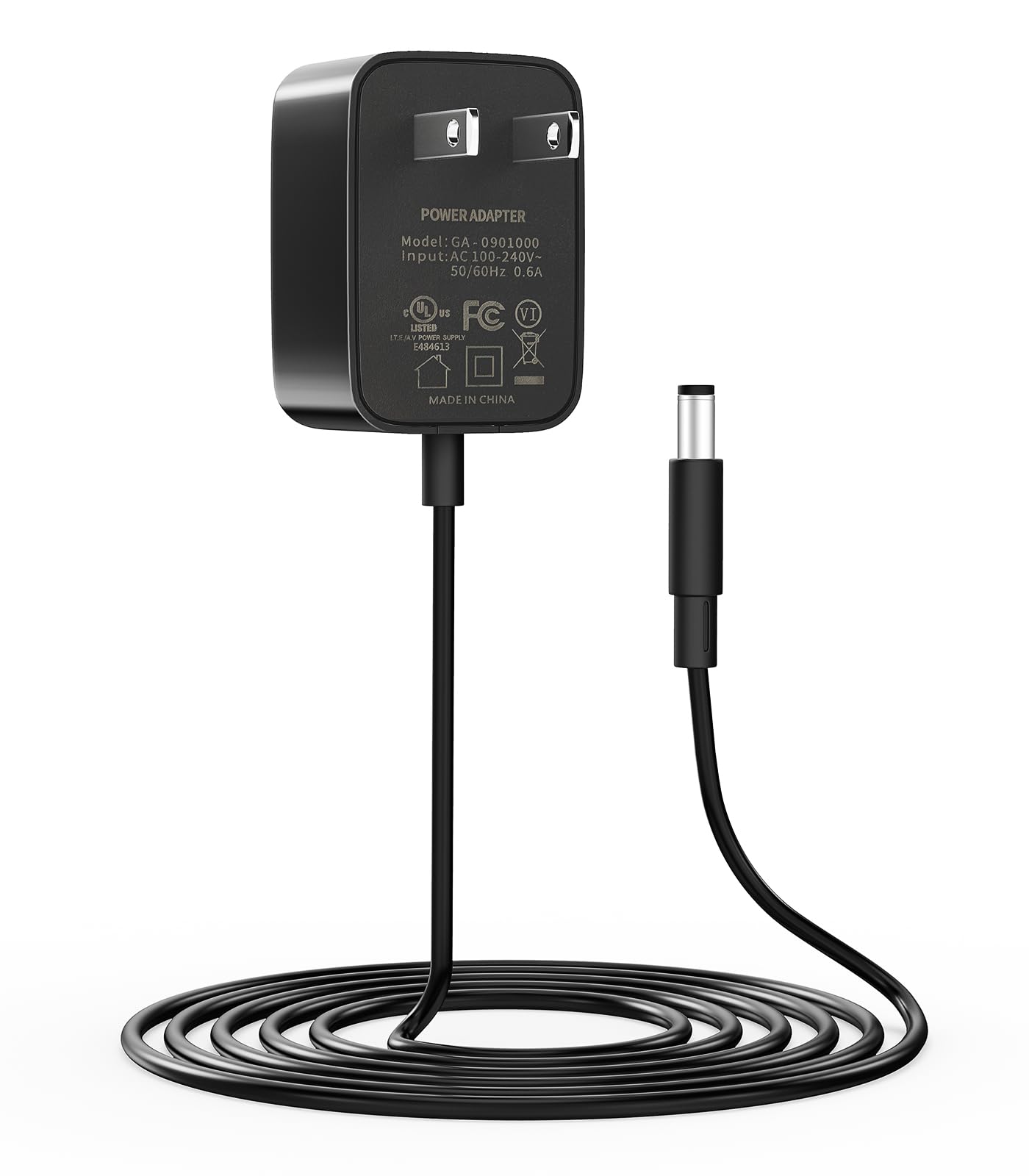 Amazon.com: 9V DC Power Supply 1A Universal AC Adapter, DC 9V 1000mA ...