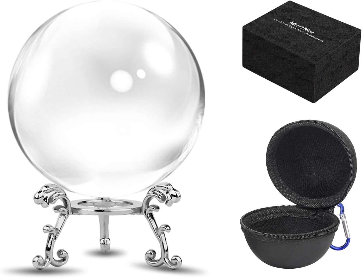 Amazon.com: MerryNine Crystal Ball with Ball Case Bag Set, K9 Crystal ...