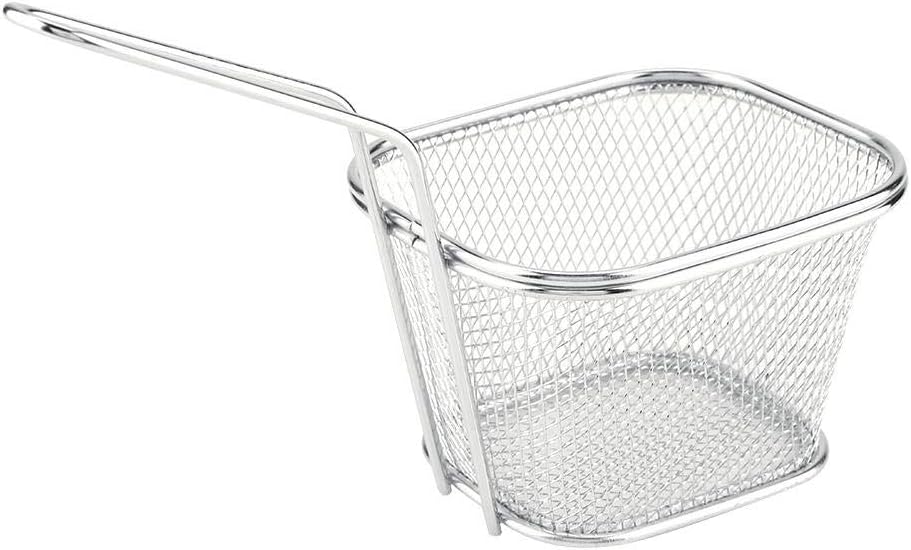 Amazon.com: Stainless Steel Mini Square Fry Basket French Fries Holder ...