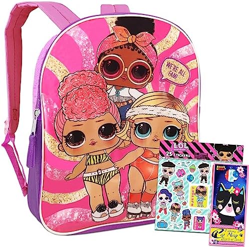 Amazon.com: Fast Forward LOL Dolls Backpack with Lunch Box Set - Bundle ...