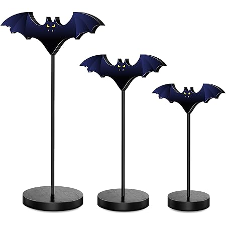 Amazon.com: 3 Pieces Halloween Table Decorations Tall Standing Bat ...