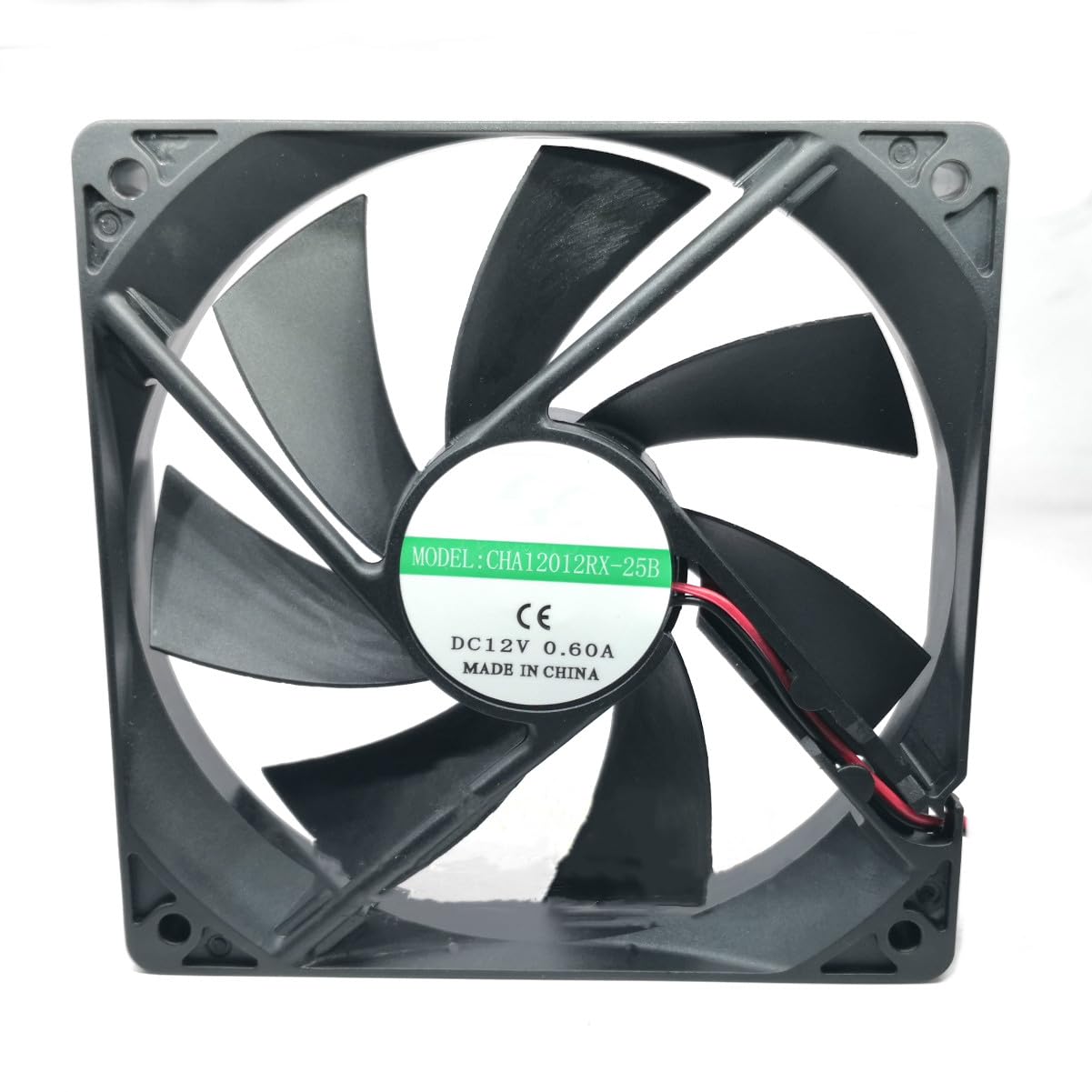 Amazon.com: DC12V 0.60A CHA12012RX-25B 12025 12cm 2-Wire Cooling Fan ...