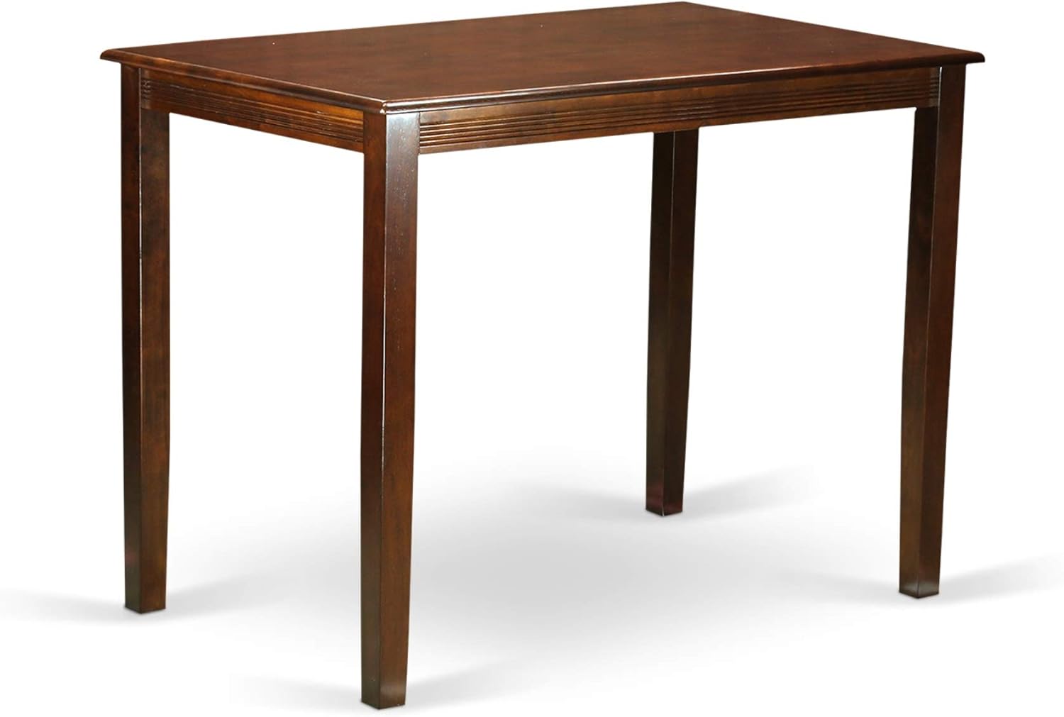 Amazon.com: Elegant Beveled Edge Counter Height Pub Table with Sturdy ...