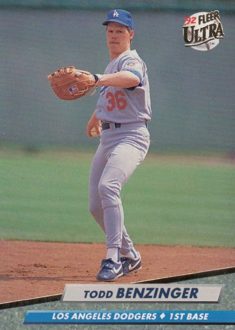 Amazon.com: Baseball MLB 1992 Ultra #499 Todd Benzinger #499 NM Dodgers ...