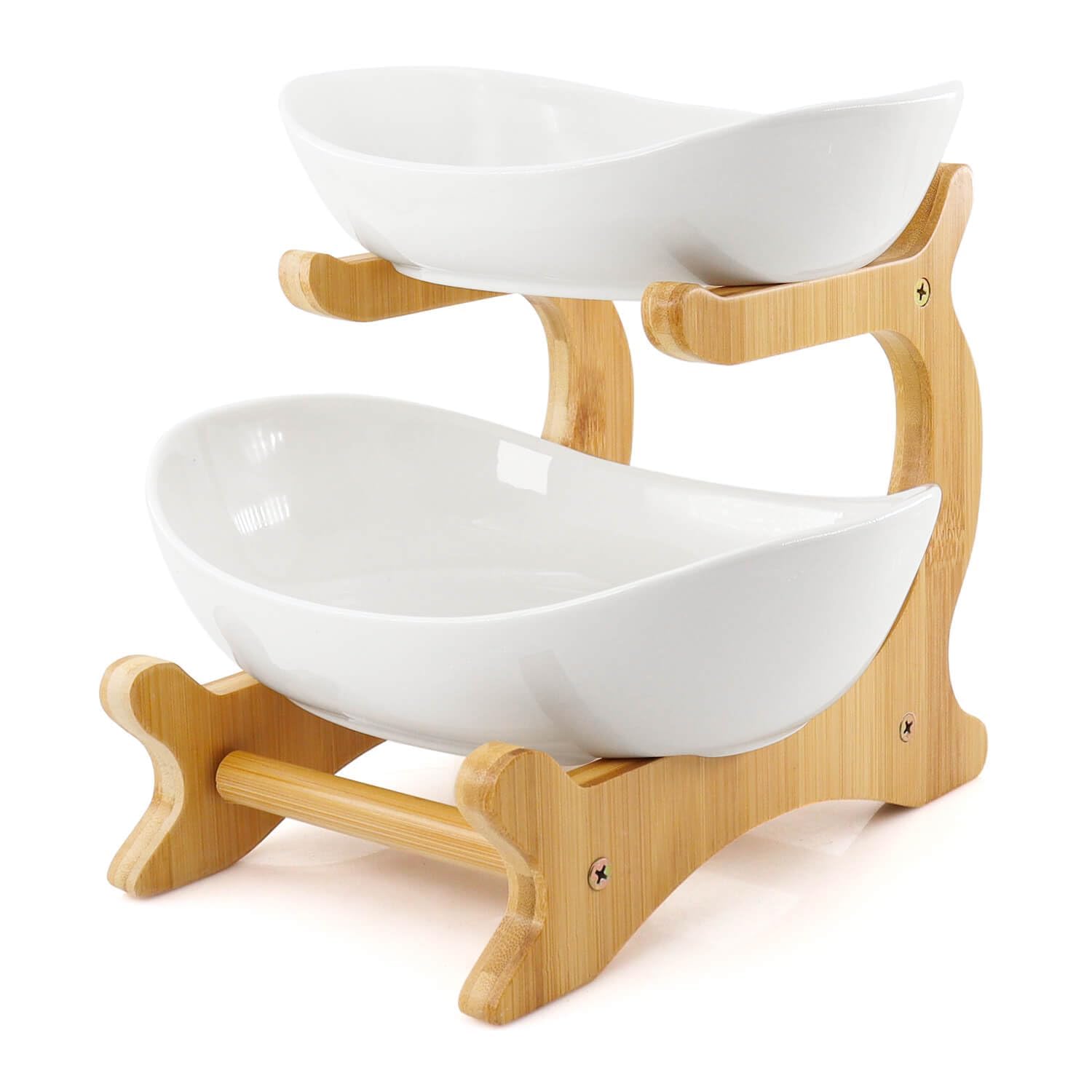 Amazon.com | RUIQINQI LUNHAJIN Tierd Serving Bowl Set Porcelain Chip ...