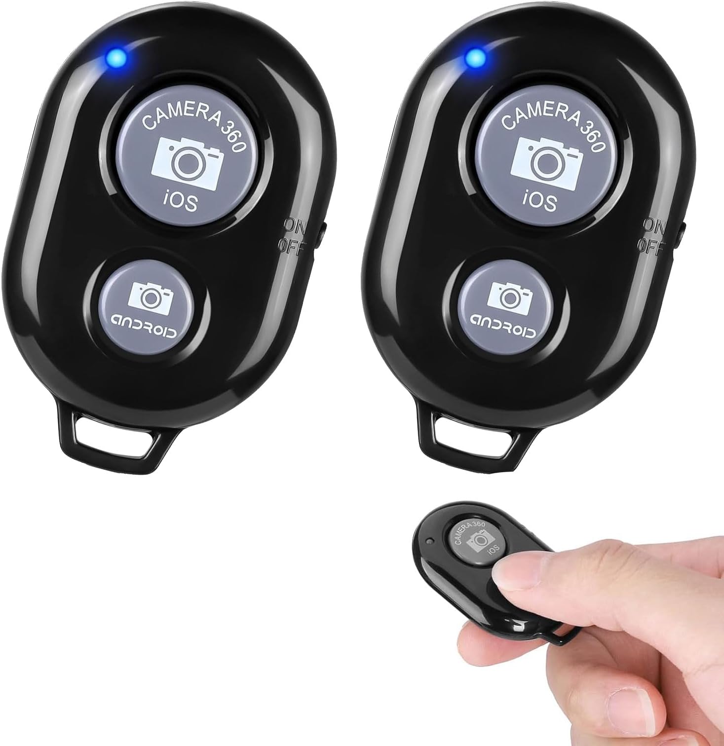 HITSLAM Bluetooth Fernbedienung, Kamera Auslöser mit Drahtlose ...