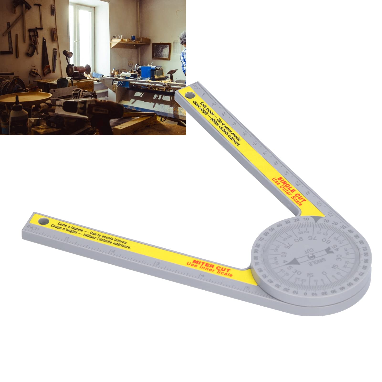 Miter Saw Protractor Simply Get The Correct Cutting Angle Without ...