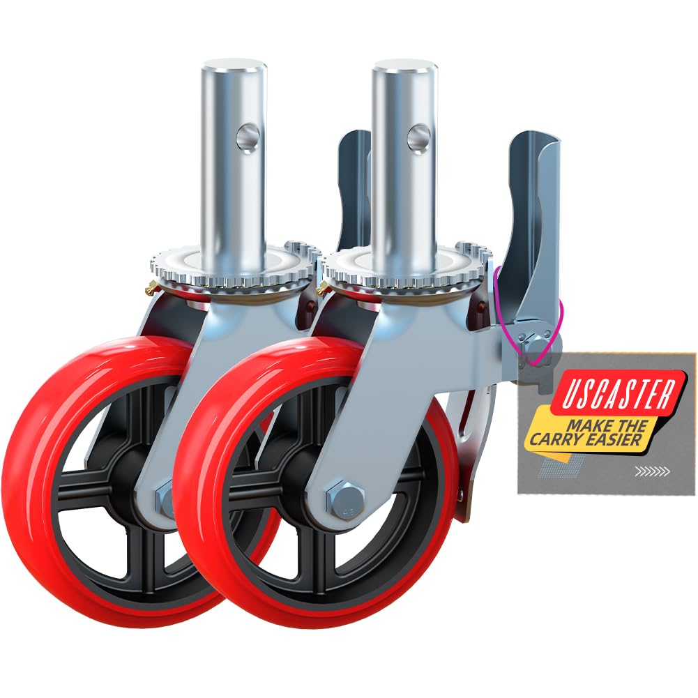 Snapklik.com : USCaster 8inch Scaffolding Wheels-Heavy Duty Locking ...