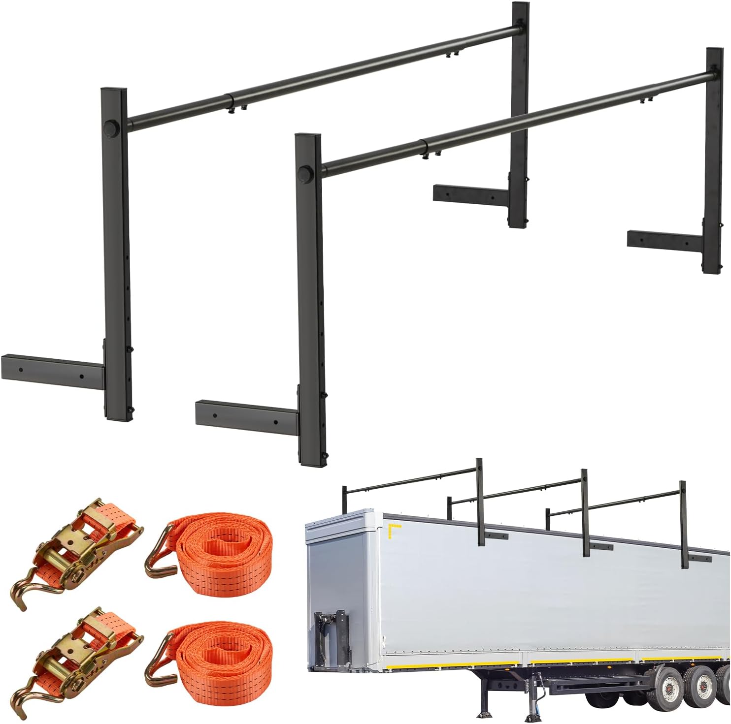 Amazon.com: VEVOR Van Roof Ladder Racks - 60" Heavy-Duty Steel Racks ...