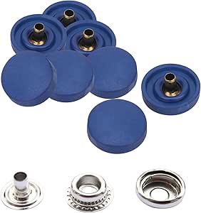 Amazon.com: Trimming Shop 15mm Large Press Studs Snap Fasteners Plastic ...